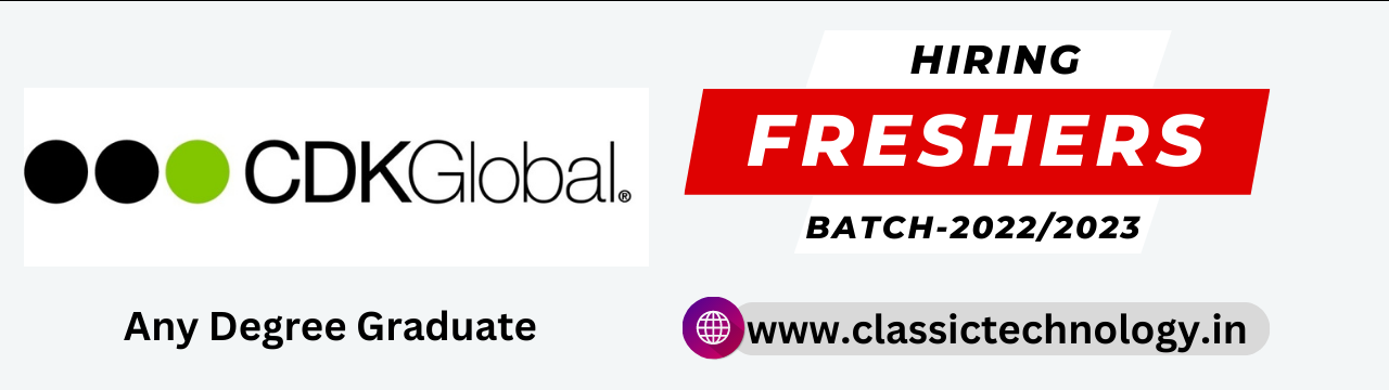 CDK Global Off Campus Drive 2023 | Associate Software Engineer | Apply ...